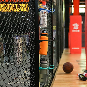 OHMY FIT Neo Magnetic Silicone Ring Strap for Water Bottle - Water Tumbler Strap Versatile Sports Bottle Ring - Water Bottle Carrier Strap for Gym, Backpack, Belt, Hiking, Outdoors & More (Teal)