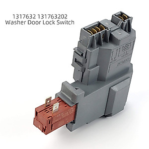 𝐍𝐞𝐰 𝐔𝐩𝐠𝐫𝐚𝐝𝐞131763202 131763256 Washer Doors Lock Latch Switch Assembly, for Electrolux, Frigidaire Affinity White-Westinghouse, Crosley, Gibson, GE. Front Load Washer Switch Part 1317632