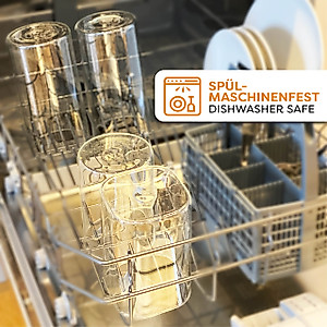 Praknu Glass Food Storage Jars 40oz - Set of 4 Airtight Storage Container with Bamboo Lid - Clear Borosilicate Glass - Dishwasher Safe - Pantry Storage Containers