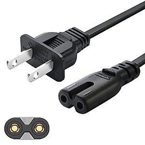 Chanzon 6ft PS5 Original Cord I-Sheng PS4 PS3 Xbox One S & X Power Cord Hp Officejet Envy Canon Printer Series X/S Consoles 2 Prong 1-15P IEC320 C7 Plug 7A 125V Universal Figure 8 Cable (UL Listed)