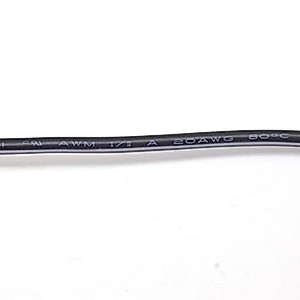 2pcs 1M/3.3Ft 20AWG USB 2.0 Male Plug 2pin Wire DIY Pigtail Cable 5V 5A Black USB Power Cable