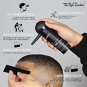 The Rich Barber N'Hance Hair Building Fiber Application Cards, 5 Pack - Hairline Line Up & Enhancement Applicator Tool - Works with All Hair Building Fibers - For Barbers & Personal Use