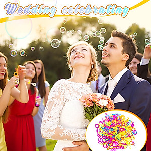 Libima 200 Pcs Colorful Multihole Bubble Wands Mini Bubbles Party Favors for Summer Activities Indoor Outdoor Games Bath Birthday Party Favors, 4 Colors