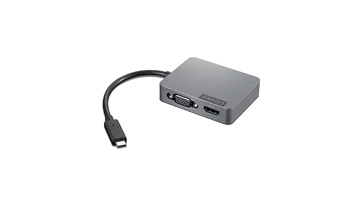 Lenovo USB-C 4-in-1 Travel Hub Gen2, Multiport Adapter for HDMI, VGA ...