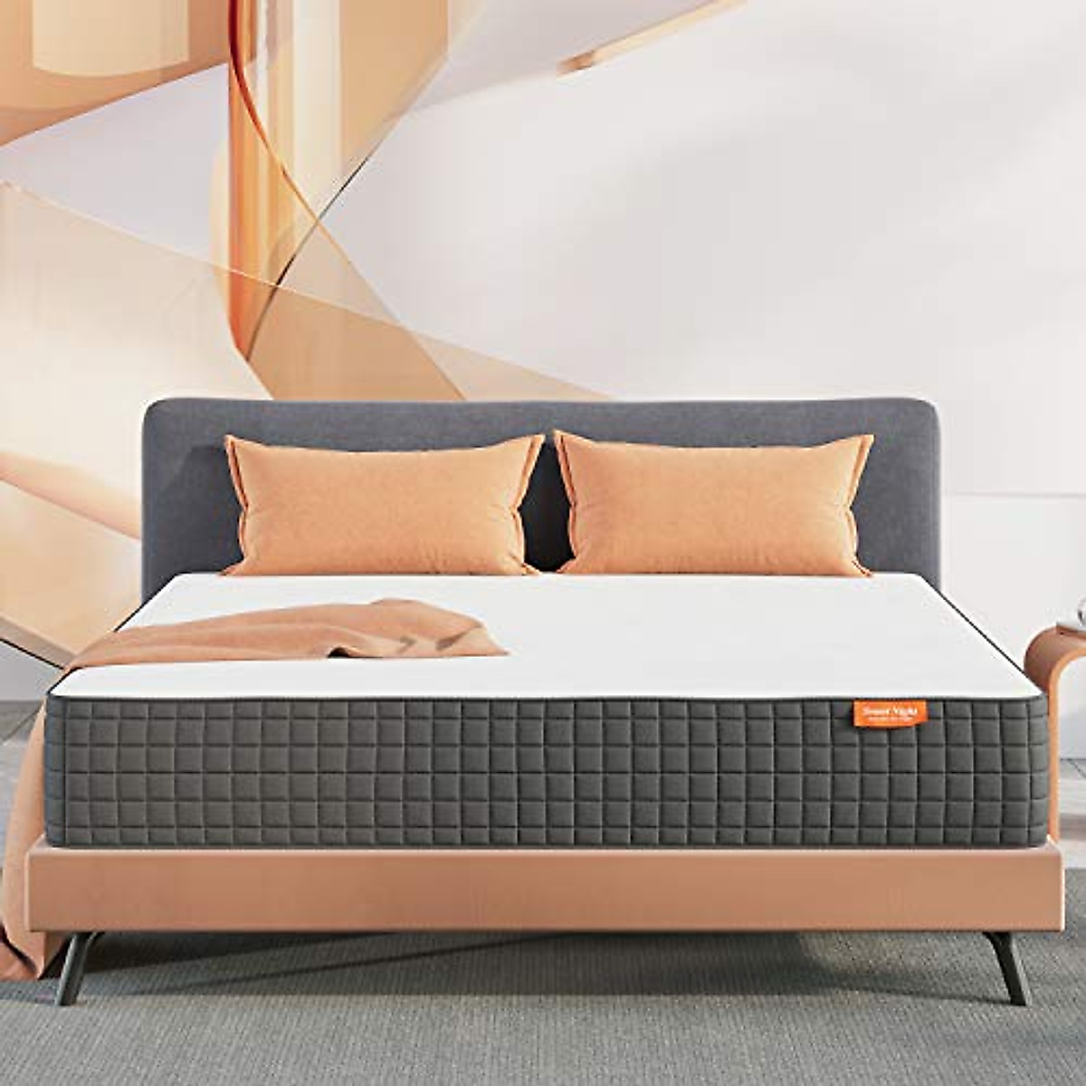 Sweetnight Queen Mattress, Breeze 12 Inch Queen Size Mattress, Medium Firm Ventilated Memory Foam Mattresses for Deep Sleep, Supportive & Pressure Relief with CertiPUR-US Certified