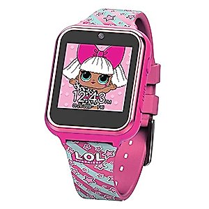 Accutime Kids LOL Surprise Hot Pink Educational Touchscreen Smart Watch Toy for Girls, Boys, Toddlers - Selfie Cam, Learning Games, Alarm, Calculator, Pedometer and more (Model: LOL4104)