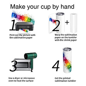 Lilsofee 25 Pack 20 oz Sublimation Tumblers with Lids and Straws Blank Stainless Steel Double Vacuum Metal Skinny Tumbler Heat Press Transfer Printing DIY Cups