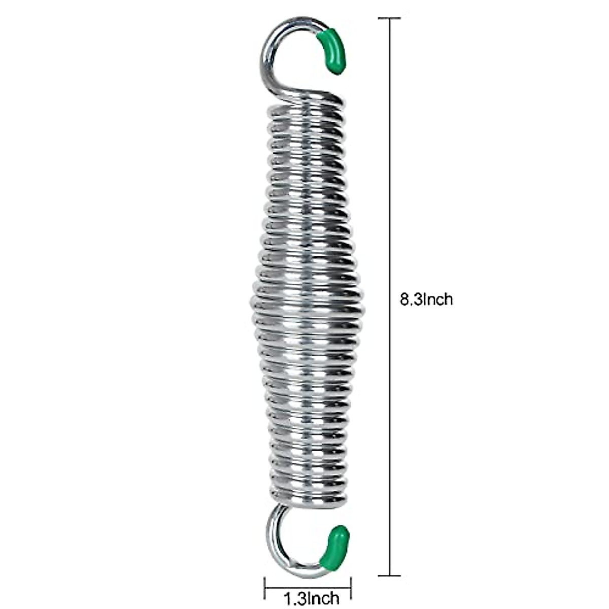 EXPERY 2 Pack Porch Swing Springs, Heavy Duty Hammock Hanging Chair Spring, Znic Plated Hanger Ceiling Mount Spring for Hanging Swing Bench, Hammock Chair, Punching Bag, Yoga Sling