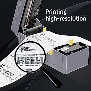 OFFNOVA Thermal Label Printer, 200mm/s High Speed 4” x 6” Shipping Label Printer for Packages, Compatible with Amazon, Ebay, Etsy, Shopify and FedEx, Support Multiple Systems