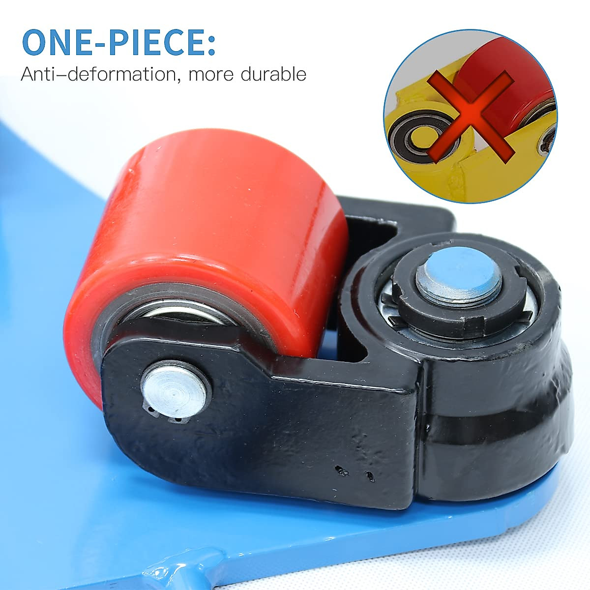 Amarite Machine Skate 8800lbs Capacity-Heavy Duty Machinery Mover Dollies with 360 Degree 5 Swivel Rollers for Industrial Use - Equipment Skates Moving Roller for Warehouse and Workshop Transporting