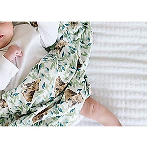 Copper Pearl Large Premium Knit Baby Swaddle Receiving Blanket Bear