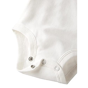 little planet by carter's unisex-baby 3-pack Long Sleeve Bodysuits made with Organic Cotton, Cream, 9 Months