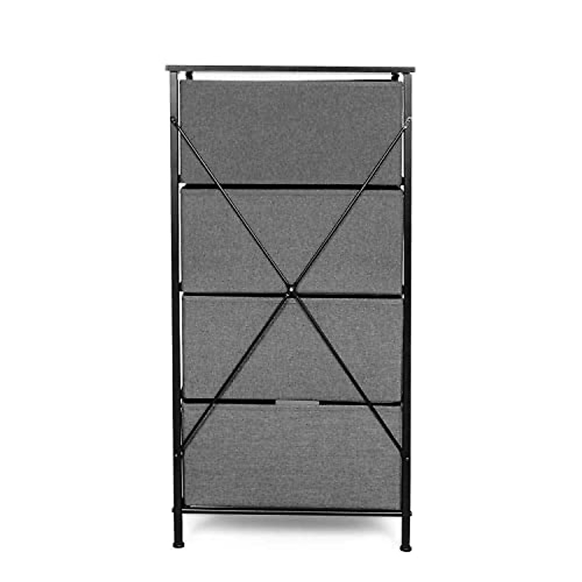 Nightstand Bedside Table Drawer Cabinet Chest of Fabric 4 Drawers Dresser Cabinet Bedroom Storage Tower Bins Organizer 4-Drawer Storage Cabinet Sleek Modern Yet Simple Look That Storage Tower Dresser