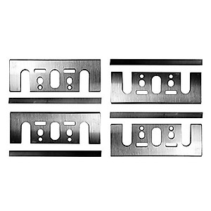 Makita 2 Pack 8 Pc - 3 1 4 Planer Blade Double Edge Set For Planers - Cutting For Hard Wood - 3-1/4" Tungsten Carbide | 2-Piece Blade