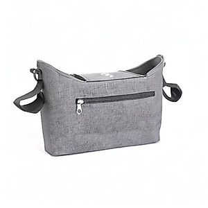 LittleXplorer Baby Stroller Organizer: Diaper Caddy - Extra Stroller Cup Holders - Wet Wipes Dispenser Pocket - Changing Pad and Toy Storage - Attaches to Single, Double, Jogging or Umbrella Stroller