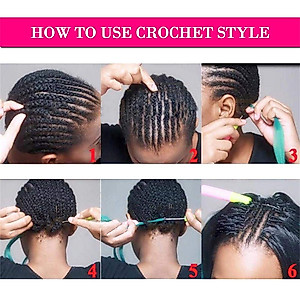 Liang Dian Pre-Stretched Braiding Hair 22 inch 6 packs Hot Water Setting Synthetic Hair Crochet Braiding Hair Extension(mixed black/dark blue/light blue)