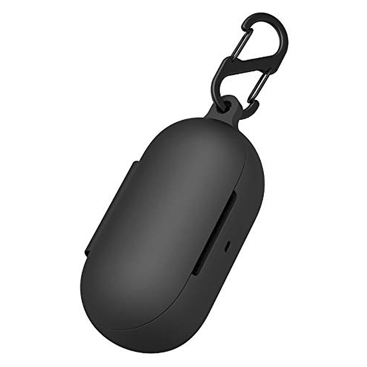 Nimon Silicone Case for OnePlus Buds Z, Soft and Flexible, Scratch/Shock Resistant Silicone Cover for OnePlus Buds Z Headphones (Black)