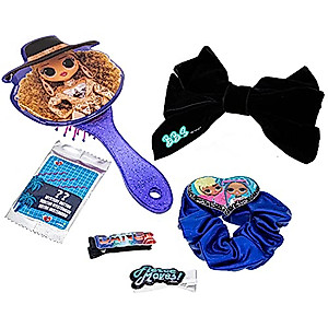 L.O.L Surprise! Townley Girl Hair Accessories Box|Gift Set for Kids Girls|Ages 3+ (6 Pcs) Including Hair Bow, Hair Clips & Brush, Button Pin and More, for Parties, Sleepovers & Makeovers