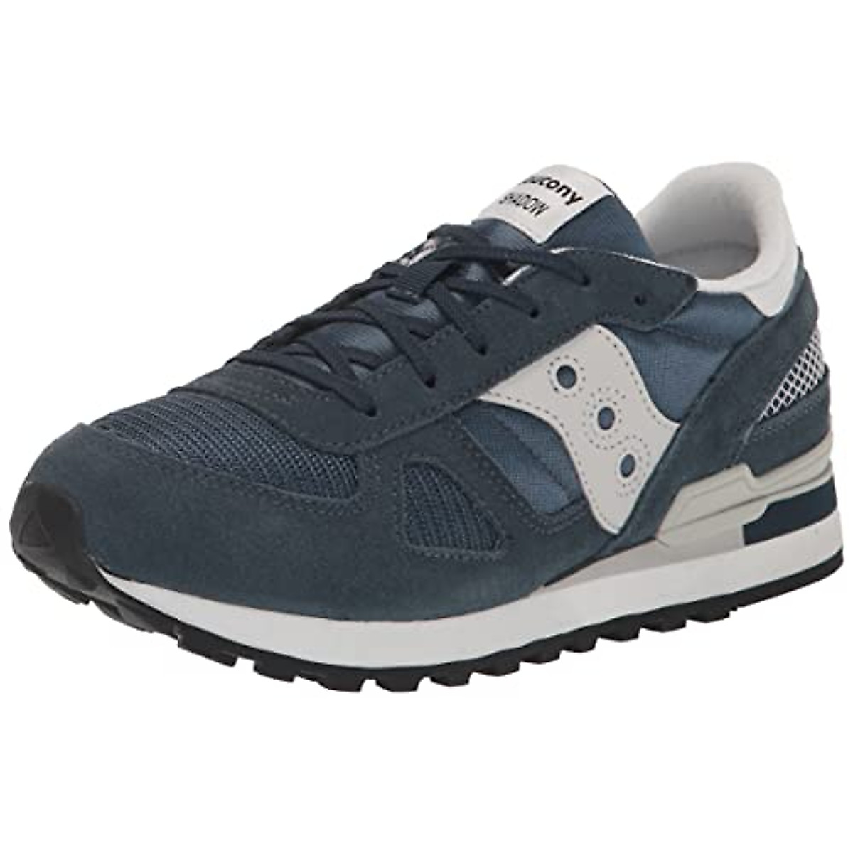 Saucony Shadow Original Sneaker, Navy/Grey, 2 US Unisex Big Kid
