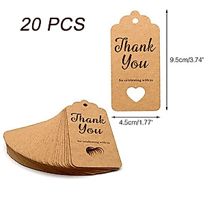 Finduat 20 Sets Baby Shower Return Gifts for Guests for Adult, Sunflower Keychains + Thank You Kraft Tags for Sunflower Party Favors, Baby Shower Party Bag Decor for Birthday Party