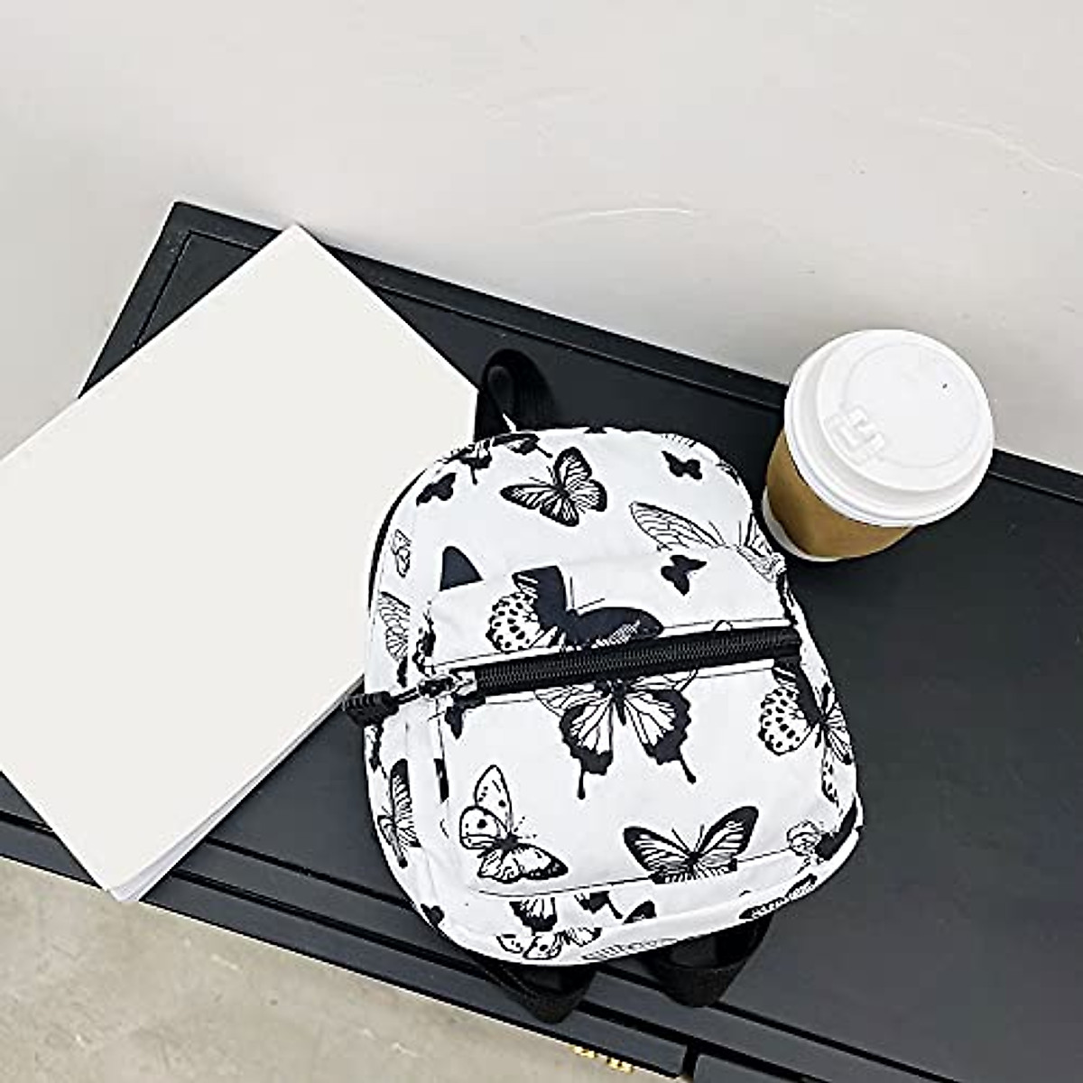 sikiwind Fashion Women Animal Pattern Printing Backpack Casual Small Handbags (B)