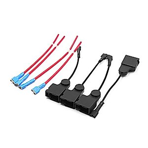 uxcell 4Pcs Plastic Car Horn Speaker Adapter Wiring Harness Pigtail Socket for Toyota