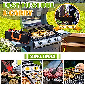 Joyfair 20Pcs Griddle Accessories Kit, Flattop Grill Tool Set with Rectangular Melting Dome, Professional Stainless Steel Spatulas Turners for Outdoor BBQ Teppanyaki Camping Cooking, Dishwasher Safe