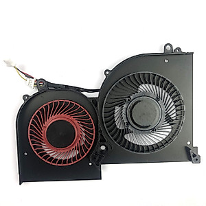 CPU Gpu Cooling Fan Pair Fans Replacement for MSI GS65VR GS65 Laptop MS-16Q2 16Q2-CPU-CW 16Q2-GPU-CW Series