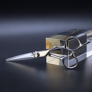AOLANDUO 6 Inch Sword Blade Hair Scissors/Barber Scissors-High End Japanese AICHI Steel Handmade Hair Cutting Shears with Offset Handle for Salon Stylists Beauticians & Hairdresser
