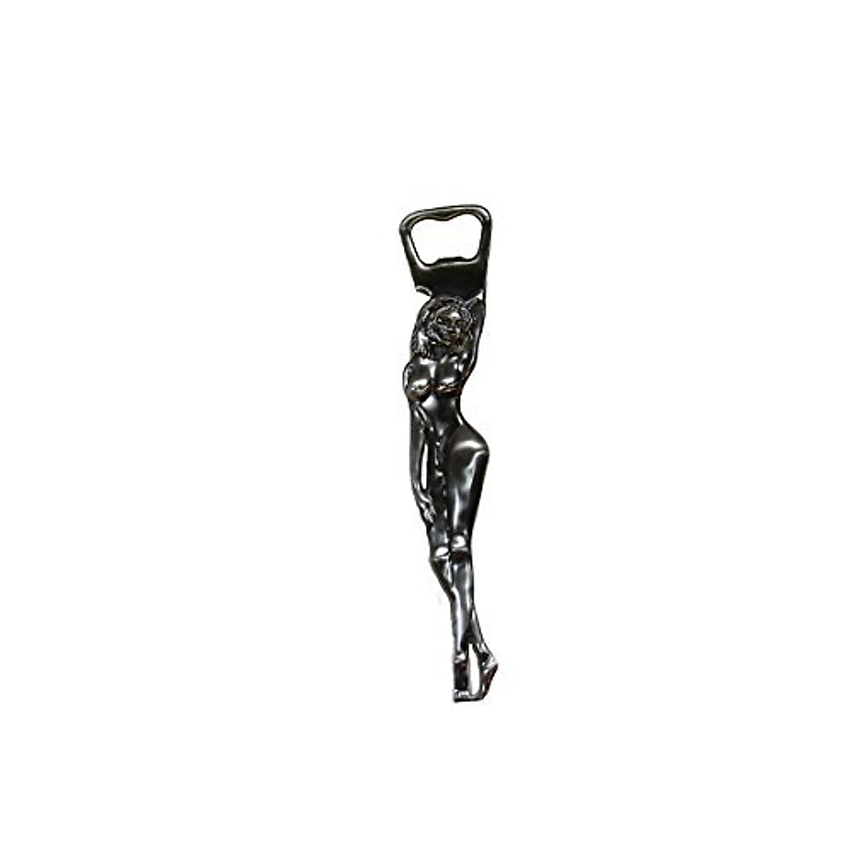 3D Nude Girl Bottle Opener Solid Steel Double Sided Brush Finish Beer Bar Brewania