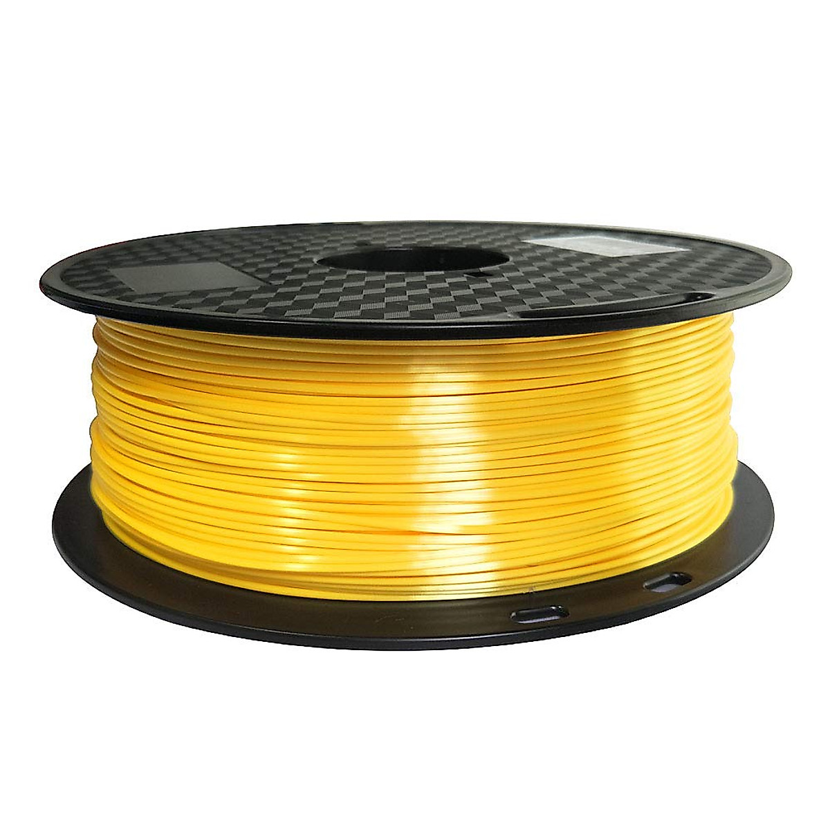 Silk Yellow PLA Filament 1.75 mm 3D Printer Filament 1KG 2.2LBS Spool Silky Shiny Shine Metallic Yellow 3D Printing Material CC3D Bright Yellow Color