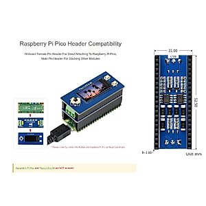 Waveshare 2-Channel RS485 Module Expansion Board for Raspberry Pi Pico, SP3485 Transceiver, UART to RS485, 300500000bps BAUDRATE