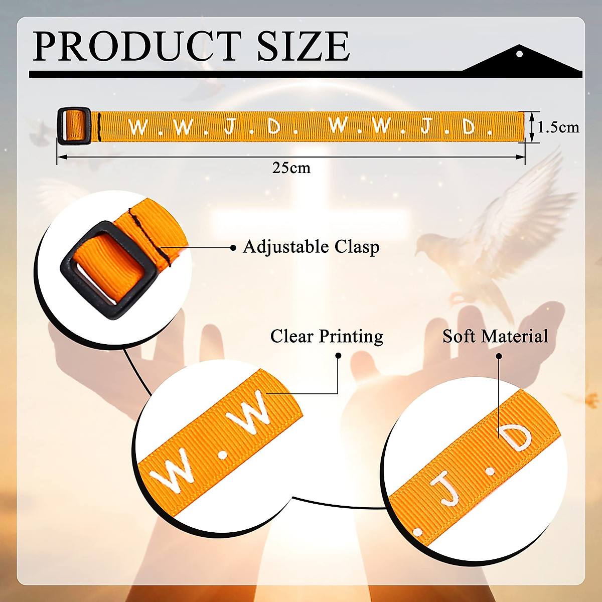 FINREZIO 30Pcs WWJD Bracelets What Would Jesus Do Woven Wristbands for Men Women Religious Christian W.W.J.D Bracelet for Fundraisers