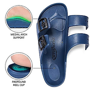 AEROTHOTIC Women’s Arcus Comfort EVA Beach Slide Sandals (Arcus Navy, 7)