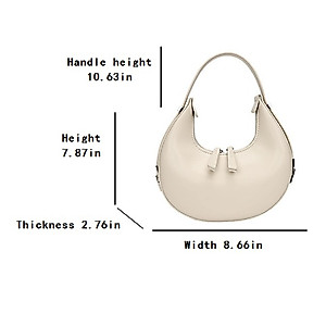 ZUKKY The Women's Bag High-Grade Texture Fashion Temperament Niche One-Shoulder Armpit Hand-Held Crescent Bag Black