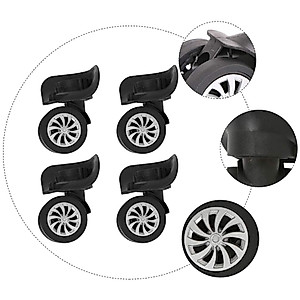 BESPORTBLE 4pcs Luggage Suitcase Caster Wheels Swivel Wheel Replacement Luggage Travel Suitcase Wheels Plastic Bearings Repair Set for Luggage Kits