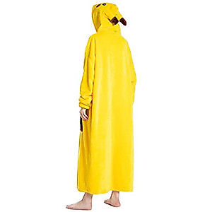 Panda Wearable Blanket Unisex Adult Blanket Hoodie Oversized Sweatshirt Animal with Sleeves Pocket Hood Pajama Party