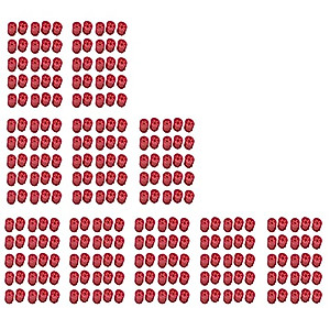 Milageto 300pcs Colored Hanger Sizer Garment Markers- Blank - DIY Size Marker Tags, Rose Red