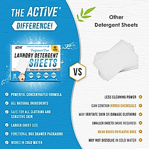 Laundry Detergent Sheets Eco Washing Strips - 80 Loads Package, Free & Clear Liquidless Clothes Washer Sheet, Zero Waste Travel Laundry Strip, Dissolvable Space Saving Sheets For HE - Fragrance Free