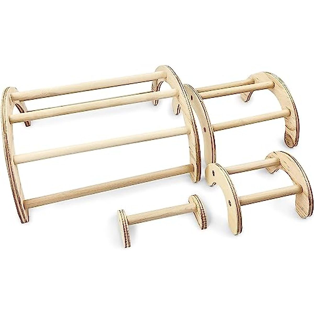 Backyard Barnyard Chick Perch (4 Pack) Made in USA!!! Strong Jungle Gym Natural Wood Roosting Bar Chicken Toys for Brooder and Coop Baby Birds El Pollitos La Pollita Pollos Gallinas Polluelos