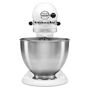 KitchenAid Classic Series 4.5 Quart Tilt-Head Stand Mixer K45SS, White