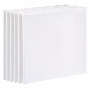 6 Count 14” x 14” Super Value Canvas by Artist's Loft Necessities - Acid Free Cotton Canvas for Paint, Acrylic, & Oils - 1 Pack