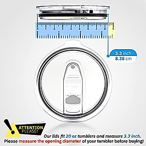20/10 OZ - 3 Replacement Lids for Yeti Tumblers like Yeti Lids - 3.3 Inch Diameter - Spill Proof Lids for Yeti Tumblers - Lid for Yeti Tumbler 20/10 oz Tumbler Lids 20/10 oz Replacement Lid, Fit Yeti