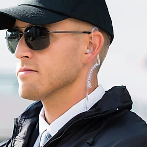 Radio Earpiece for Motorola APX Series, EP1334QR-PTT Quick Release Hawk Lapel Mic, Police Surveillance Headset, Includes Exclusive Accessory Pack