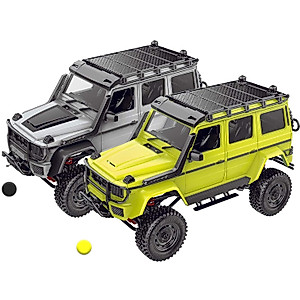 FMTStore R/C MN-86S | Upgrade Version 4WD 1/12 2.4G Remote Control Big G500 RC Car Rock Crawler Climbing Off Road Truck with Headlight RTR Vehicle Models for Kids and Adults - Matt Grey