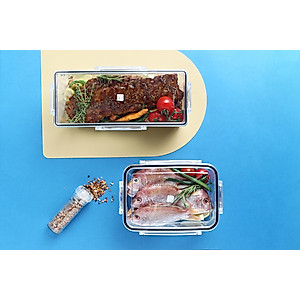 gotman Airtight Food Storage Container With Lid (169.1 oz, With Removable Drain Tray)-BPA-Free | Dishwasher, Microwave & Freezer Safe | Leak-Proof Lids | Kimchi Storage Container | Fresher Food