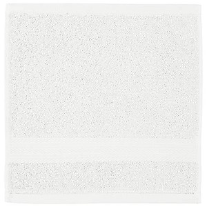 Amazon Basics Fade-Resistant Cotton Washcloth, 12-Pack, White, 12" L x 12" W
