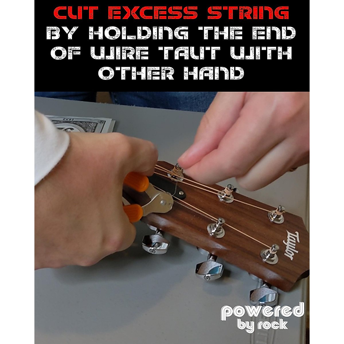 Guitar String Winder, String Cutter and Bridge Pin Puller - 3-in-1 Guitar Tool for Acoustic and Electric Guitars - Wind Guitar Strings Quickly - Cut Excess String Off - Pull Pins Out Easily