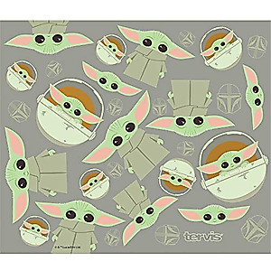 Tervis Star Wars-The Mandalorian Child Pattern Triple Walled Insulated Tumbler, 24 oz Wide Mouth Bottle, Stainless Steel