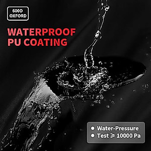 2win2buy Snow Blower Cover, All Weather Premium Waterproof Dustproof Snow Thrower Cover Heavy Duty Superior UV Protection Universal Fit with Storage Bag (50.39" L x 32.67" W x 40.15" H)